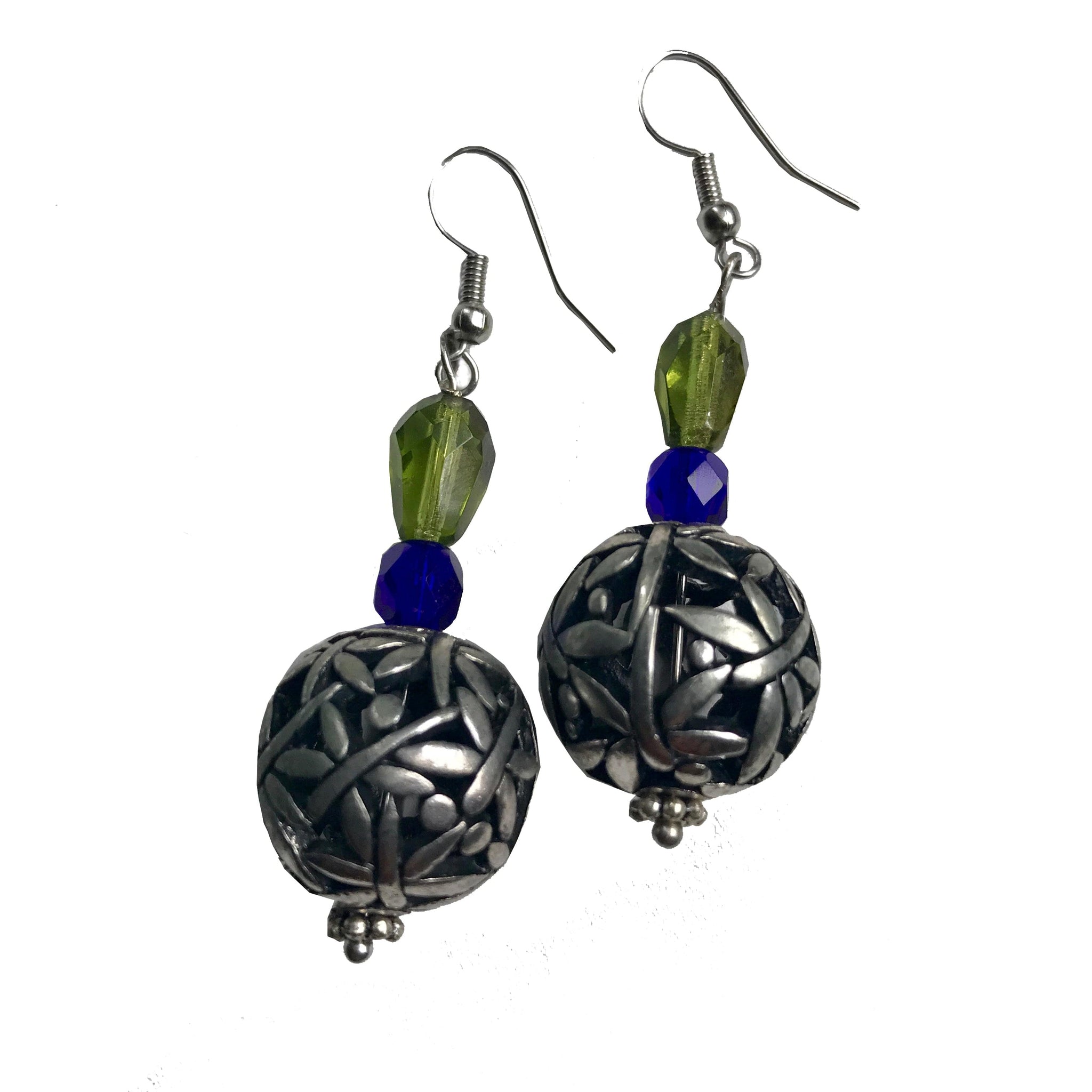 Bethany - Butterfly Ball Earrings